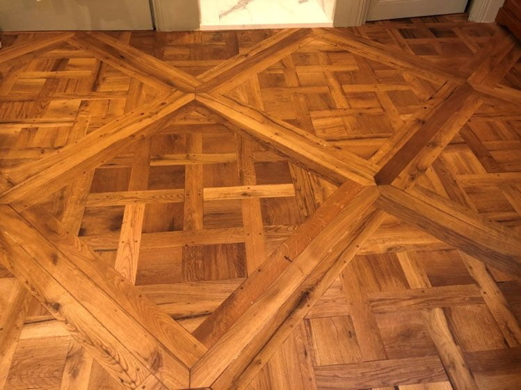 Reclaimed solid old oak parquet – French Versailles Parquet Floors